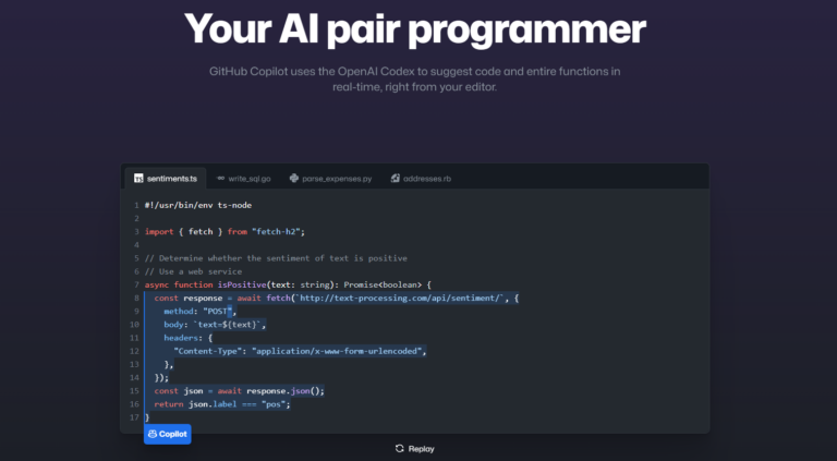 GitHub Copilot uses the OpenAI Codex: The Future of Programming