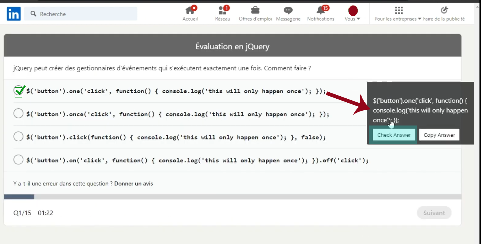 Get LinkedIn skill assessments with Quiz Solver plugin